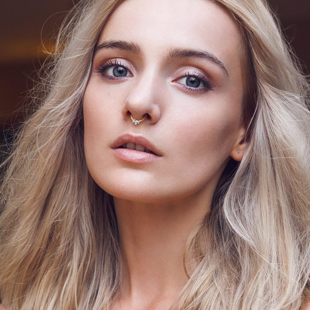 Kivide kaskaad 14k kullast liigendiga rõngal